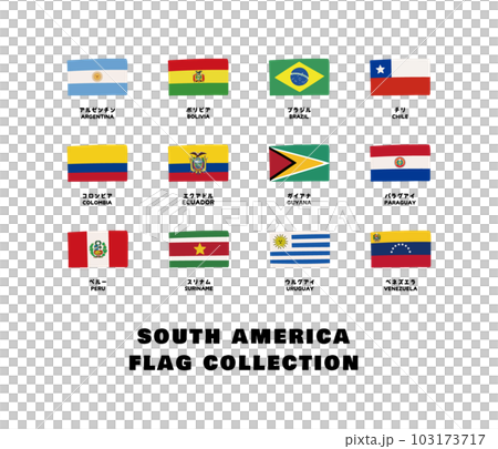 List of cute hand drawn South American flags - Stock Illustration ...