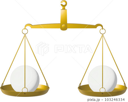 均衡のとれた天秤のイラスト素材 [103246334] - PIXTA