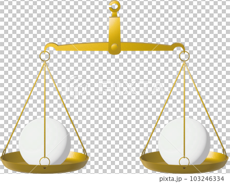 均衡のとれた天秤のイラスト素材 [103246334] - PIXTA
