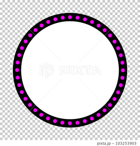 A simple round decorative frame - Stock Illustration [103253903] - PIXTA