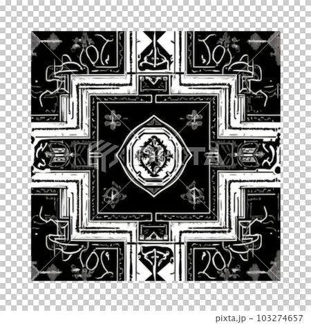 Quaint geometric pattern background - Stock Illustration [103274657 ...