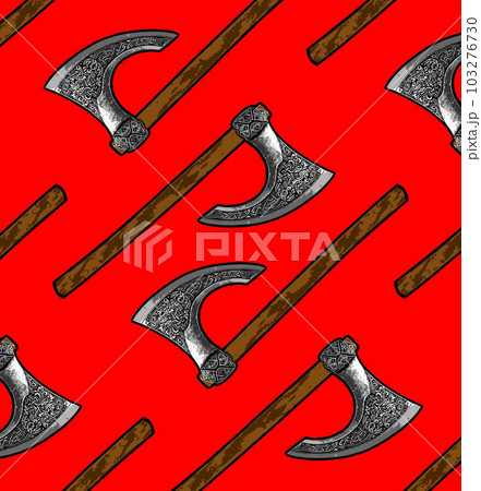 ax pattern on black backgroundのイラスト素材 [103276730] - PIXTA