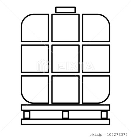 IBC intermediate bulk container tank for...のイラスト素材 [103278373] - PIXTA