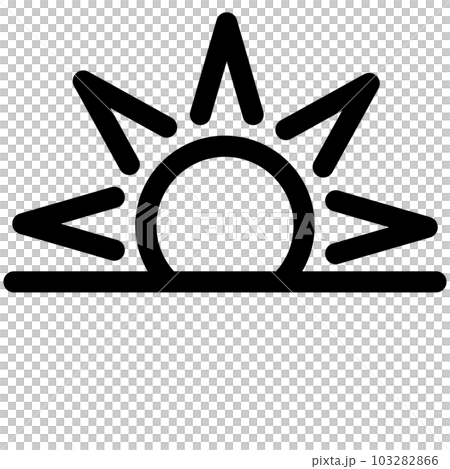 Line style icon representing day, sun - Stock Illustration [103282866 ...