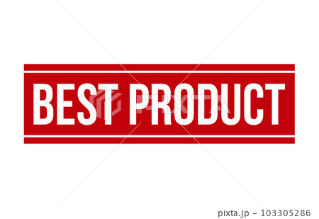 Red Best Product Rubber Stamp Isolated On White...のイラスト素材 [103305286 ...
