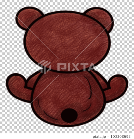 sad bear broken heart-插圖素材 [103308692] - PIXTA圖庫