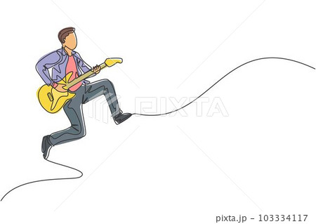 Guitarist Jumping On Stage
