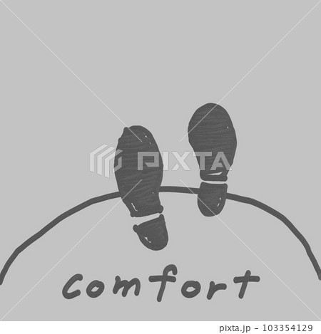 Drawing of footsteps stepping out of the...のイラスト素材 [103354129] - PIXTA