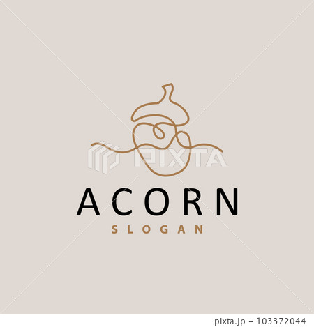 Acron Logo, Premium Design Simple Vintage Retro...のイラスト素材 [103372044 ...