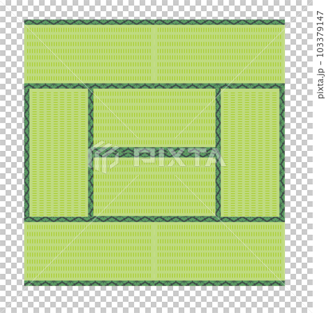 Eight tatami green tatami mats - Stock Illustration [103379147] - PIXTA