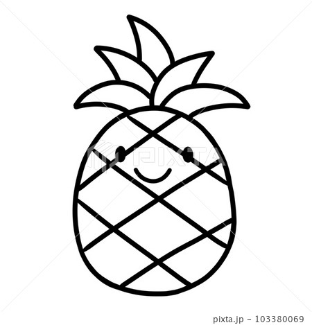 Cute Pineapple Outline