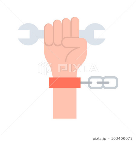 Forced Labour icon vector image.のイラスト素材 [103400075] - PIXTA