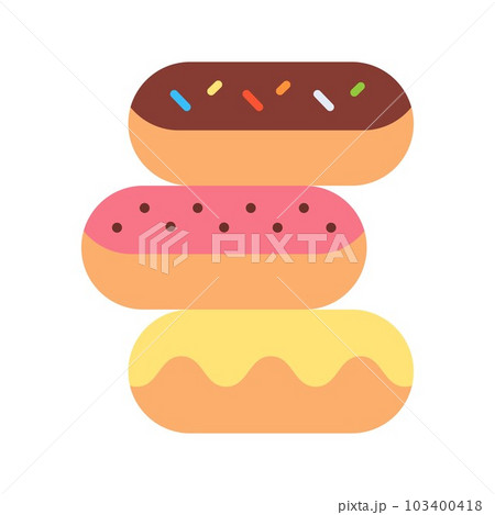 Donuts icon vector image.のイラスト素材 [103400418] - PIXTA