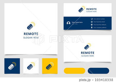 Remote logo design with editable slogan....のイラスト素材 [103418338] - PIXTA
