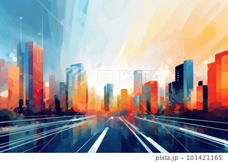 Abstract business background. Dynamic business...のイラスト素材 [103421165 ...