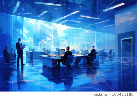 Abstract business background. Dynamic business...のイラスト素材 [103421180 ...