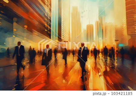 Abstract business background. Dynamic business...のイラスト素材 [103421185 ...