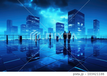 Abstract business background. Dynamic business...のイラスト素材 [103421186 ...