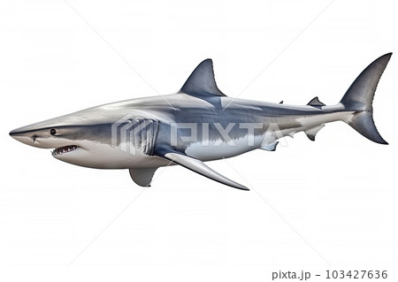 Great white Shark the famous predator in the...のイラスト素材 [103427636] - PIXTA