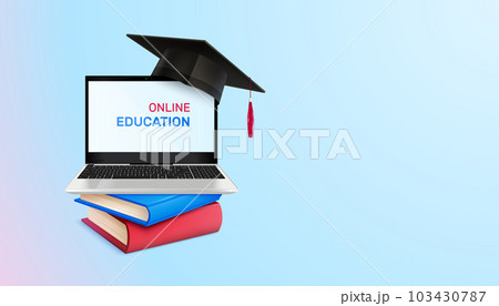 Online Education Realistic Backgroundのイラスト素材 [103430787] - PIXTA