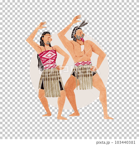 Haka dance person watercolor illustration - Stock Illustration ...