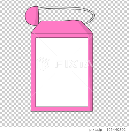 pink elementary school name tag - Stock Illustration [103440892] - PIXTA