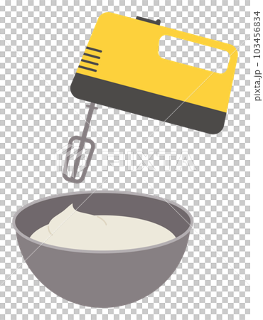 Vector illustration of hand mixer - Stock Illustration [103456834] - PIXTA