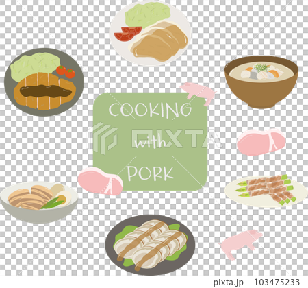 pork illustration - Stock Illustration [103475233] - PIXTA