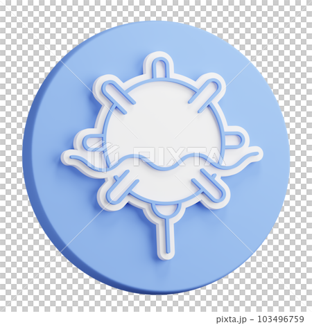 3D button rendering of combat naval anti...のイラスト素材 [103496759] - PIXTA