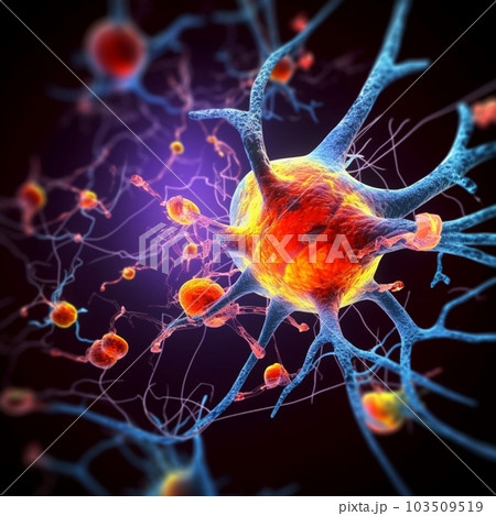 シナプス細胞のイラスト素材 [103509519] - PIXTA