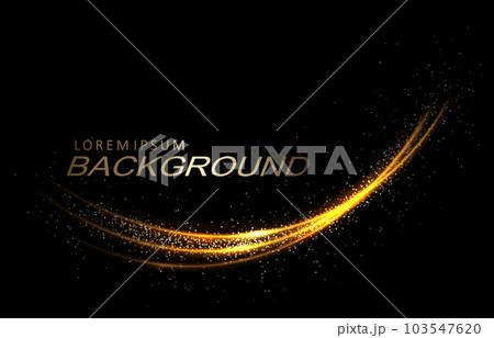 Isolated design element, golden arc of shiny...のイラスト素材 [103547620] - PIXTA