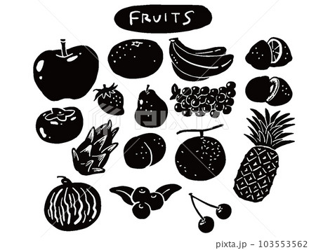Fruits Clipart Black And White Free Download