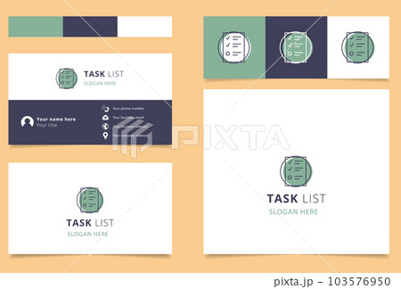 Task list logo design with editable slogan....のイラスト素材 [103576950] - PIXTA