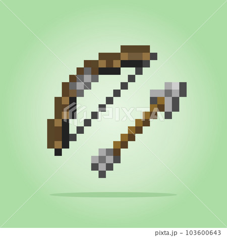 Diamond Axe Pixel Art