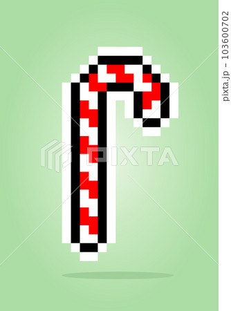 8 bit pixel candy chocolate. food items for...のイラスト素材 [103600702] - PIXTA