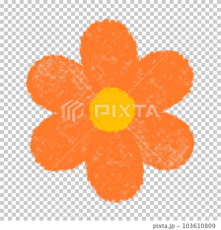 Flower dot line frame borderのイラスト素材 [103610809] - PIXTA