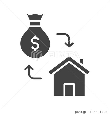 Refinancing icon vector image.のイラスト素材 [103621506] - PIXTA