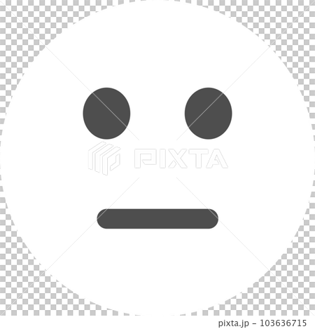 Neutral face icon - Stock Illustration [103636715] - PIXTA