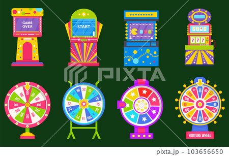 Game Machine and Fortune Wheel Gambling Deviceのイラスト素材 [103656650] - PIXTA