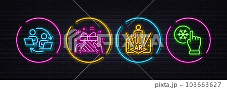 Teamwork process, Augmented reality and Gift...のイラスト素材 [103663627] - PIXTA