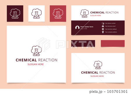 Chemical reaction logo design with editable...のイラスト素材 [103701301] - PIXTA
