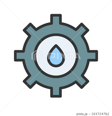 Fluid Mechanics icon vector image.のイラスト素材 [103724762] - PIXTA