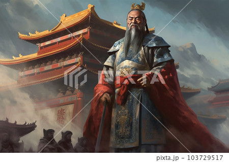 古代中国の皇帝：AI作品のイラスト素材 [103729517] - PIXTA