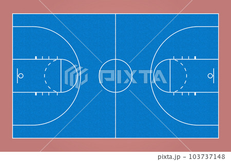 Basketball court graphic design, perfect for...のイラスト素材 [103737148] - PIXTA