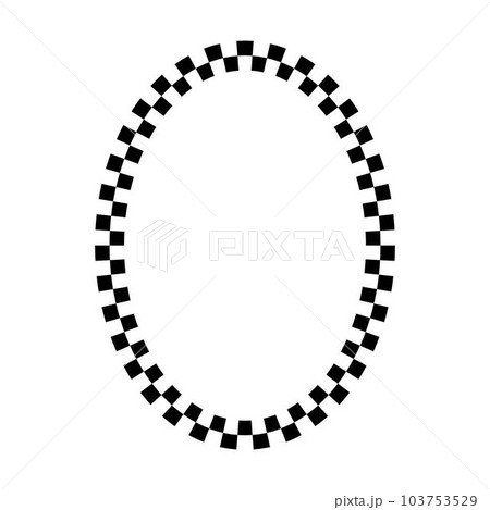 Doodle Border Oval