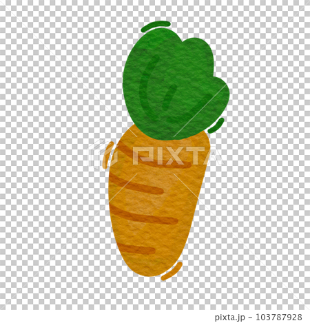 carrot line art doodle dividerのイラスト素材 [103787928] - PIXTA
