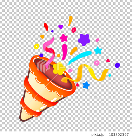 party confetti cuteのイラスト素材 [103802597] - PIXTA