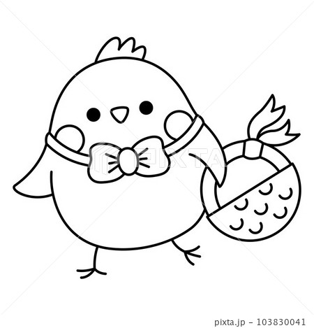 Easter Black And White Clip Art Black White Happy Easter Vector Stock