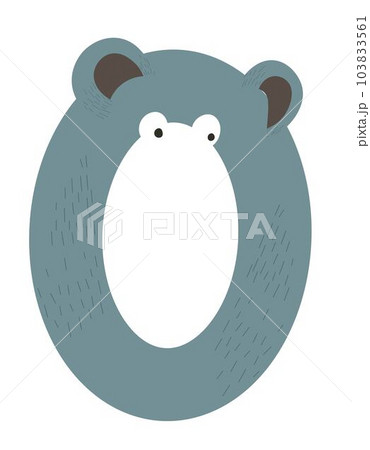 Sweet fonts for kids, zero character, null or 0のイラスト素材 [103833561] - PIXTA