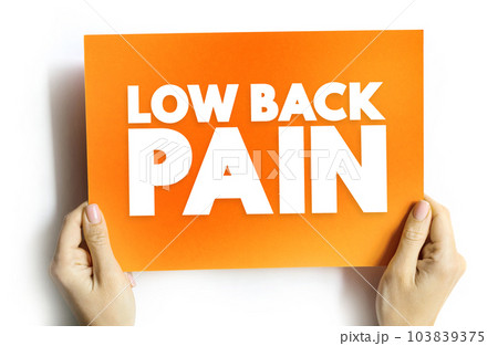 Low Back Pain - acute, or short-term back pain lasts a few days to a ...